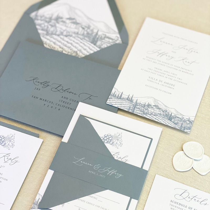 Blue Blue Mountain Vineyard - Etsy