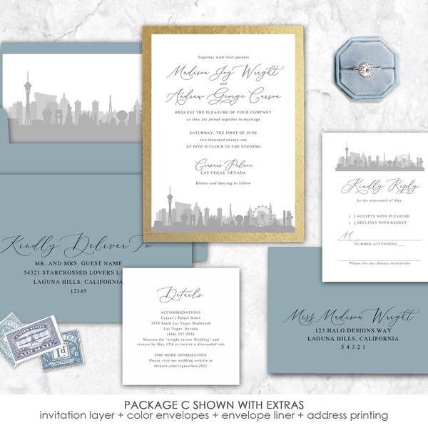 Skyline Invitations - Etsy