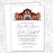 Fall Red Barn Wedding Invitation, Barn, Rustic, Simple, Greenery ...