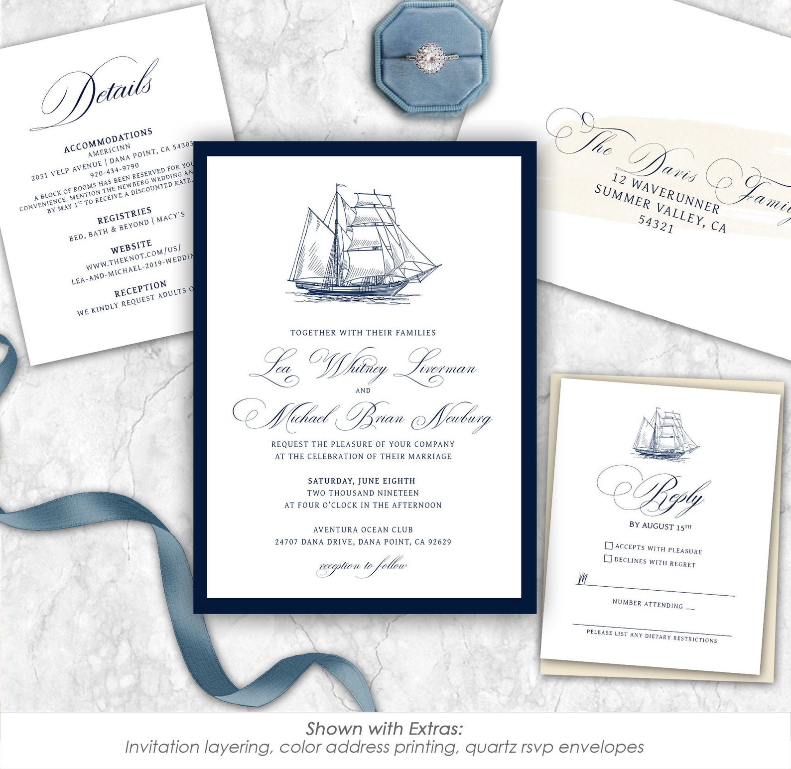 Nautical Wedding Invitations Nautical Wedding Sail Boat | Etsy