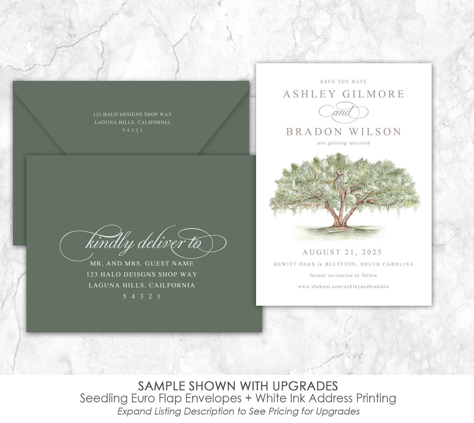 Hewitt Oaks Venue Save the Date | Bluffton, South Carolina - Etsy