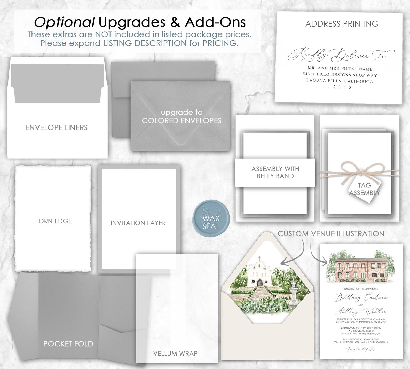 Dromoland Castle Wedding Invitation, Ireland, Custom Venue Wedding ...