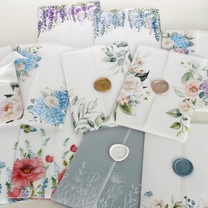 Fall Leaves Vellum Invitation Wrap, Full Coverage, for 5x7 Invitation ...