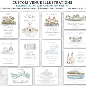 Kilkea Castle Save the Date, Estate Venue Save the Date, Custom Venue ...
