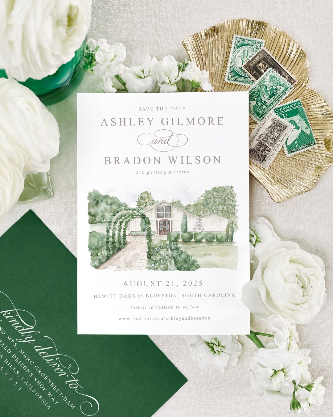 Hewitt Oaks Venue Save the Date | Bluffton, South Carolina - Etsy