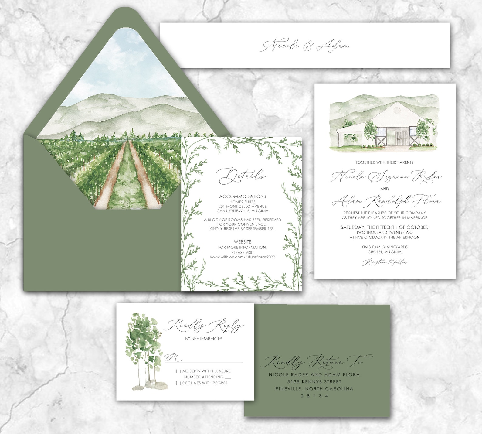 Dromoland Castle Wedding Invitation Ireland Custom Venue - Etsy