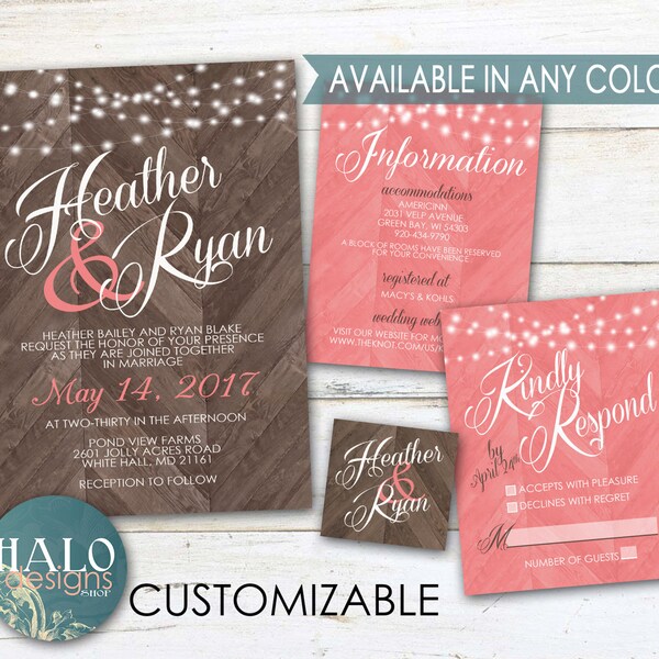 Coral Wedding - Etsy