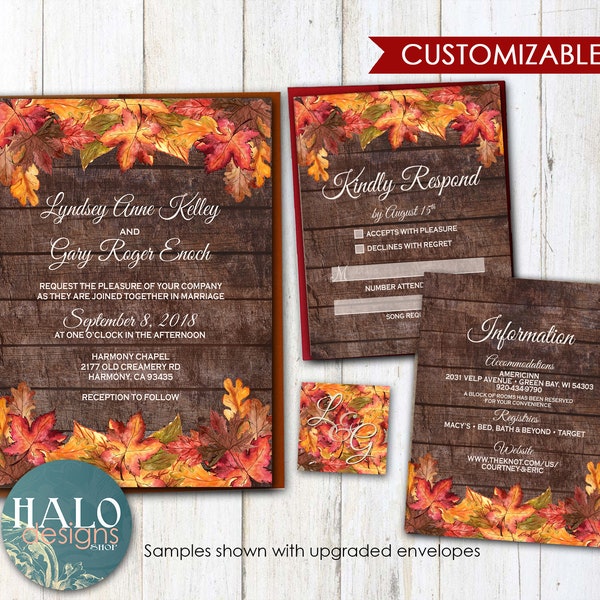 Rustic Fall Wedding - Etsy