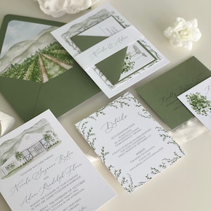Viansa Winery, Vineyard Wedding Invitation, Custom Venue Wedding ...