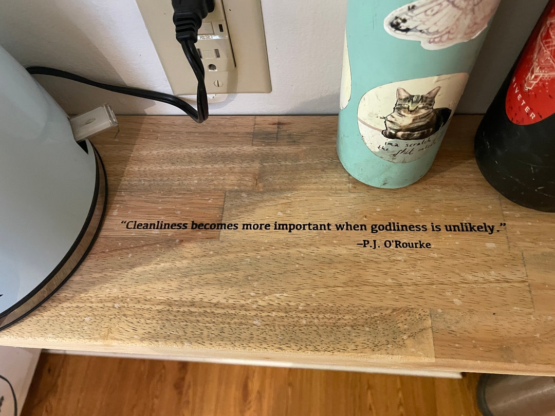 Quotes on Cutting Boards, Custom Words on Shelves, Butcher Block ...