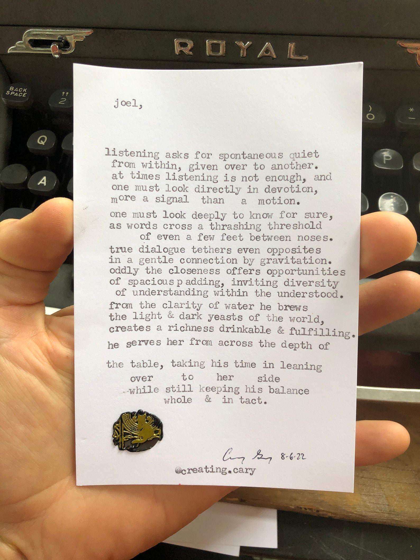 Personalized Poem, Poetry, Custom Poem, Custom Poetry,poetry Print ...