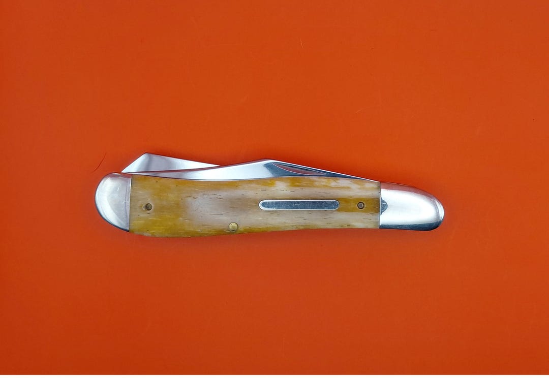 Vintage 1990 Case XX Model 6240 Dog Leg Trapper Pocket Knife - Etsy