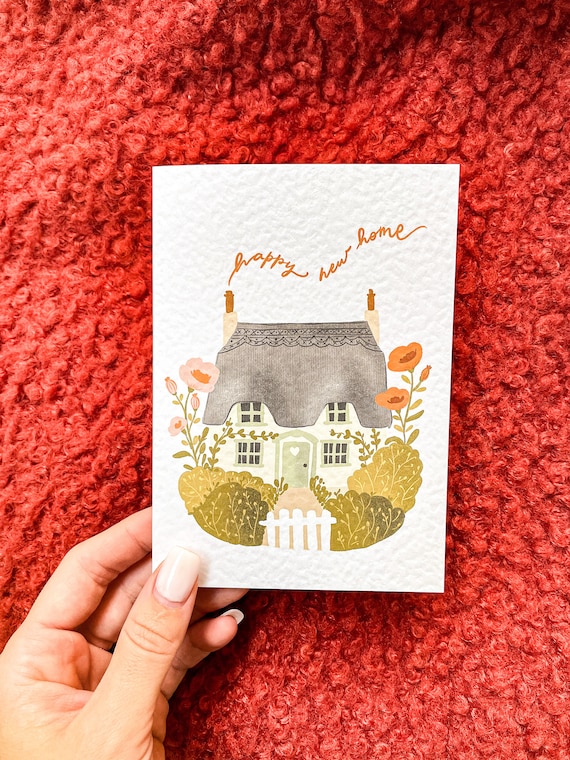Personalised New Home Card Moving House Card Pretty House | Etsy