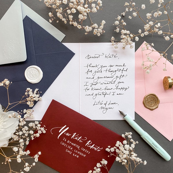 Handwritten Card - Etsy