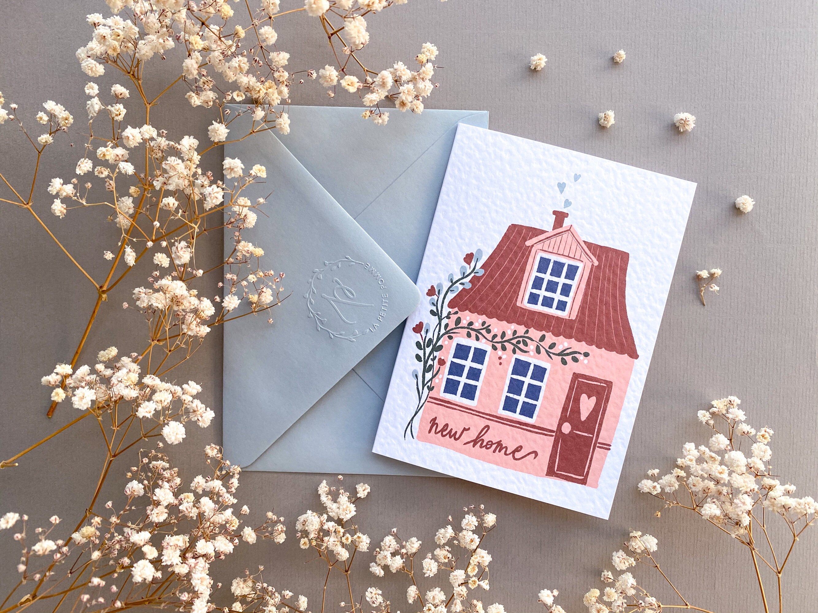 New Home Card - Moving House Card - Pretty House Card - New Home Card ...