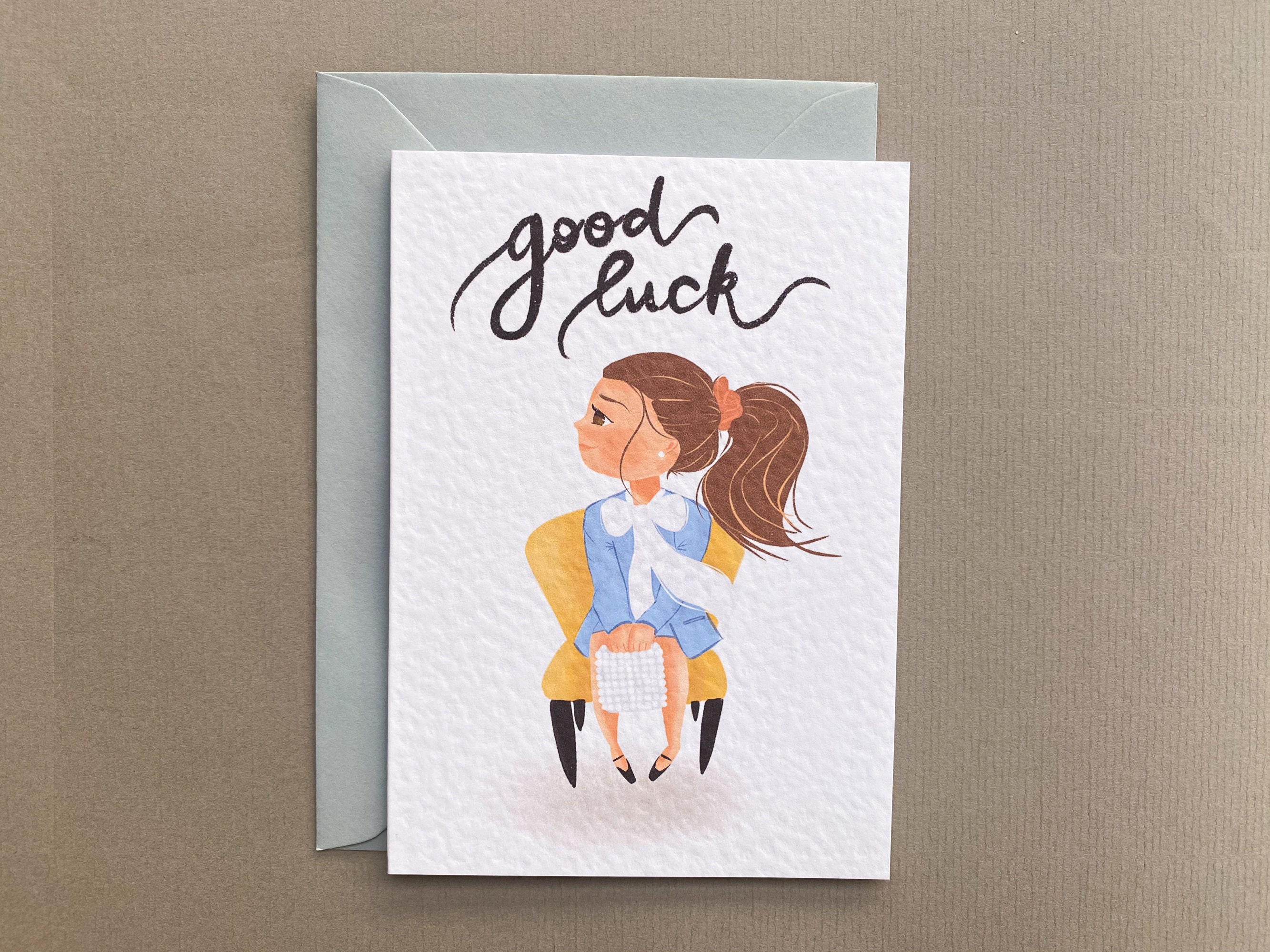 Good Luck New Job Card Best of Luck Card New Job Interview | Etsy