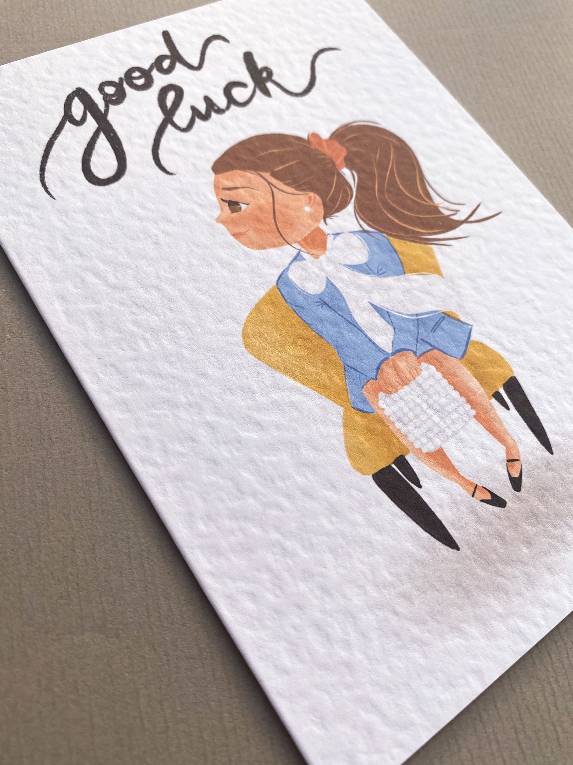 Good Luck New Job Card Best of Luck Card New Job Interview | Etsy