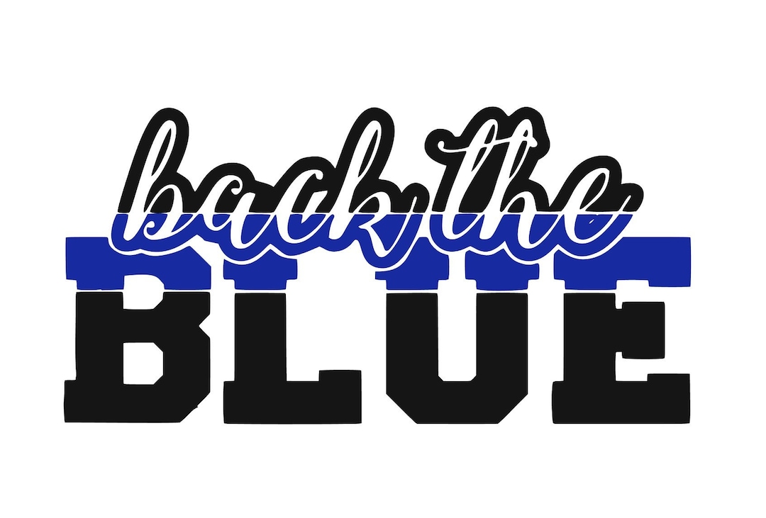 Back the Blue Svg - Etsy