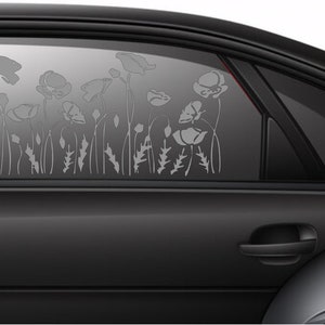 Poppies Flower SVG File, Digital. Adjustable, Window, Car, Truck Decal ...
