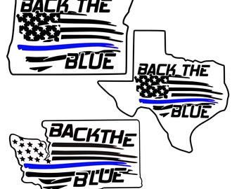 Back the Blue SVG - Etsy