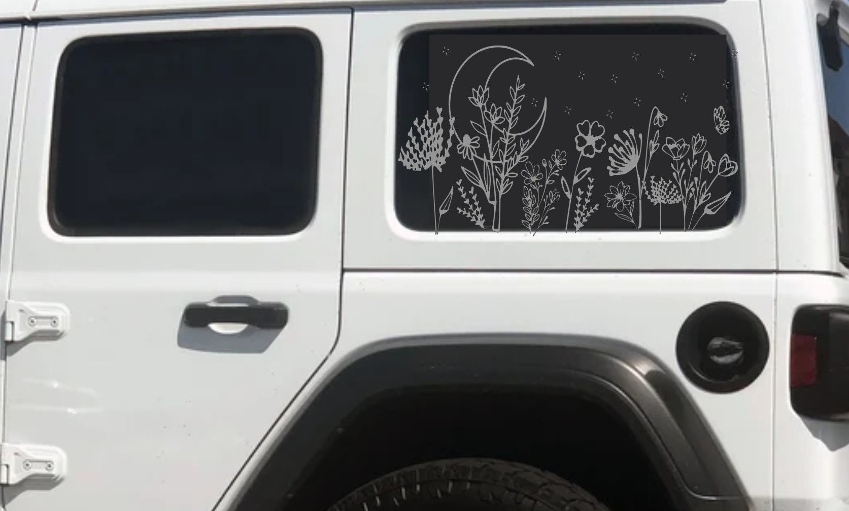 Moonflower SVG File, Digital. Adjustable, Window, Car, Truck Decal - Etsy