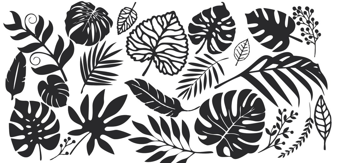 Leaf Print SVG File, Digital. Adjustable, Window, Car, Truck Decal - Etsy