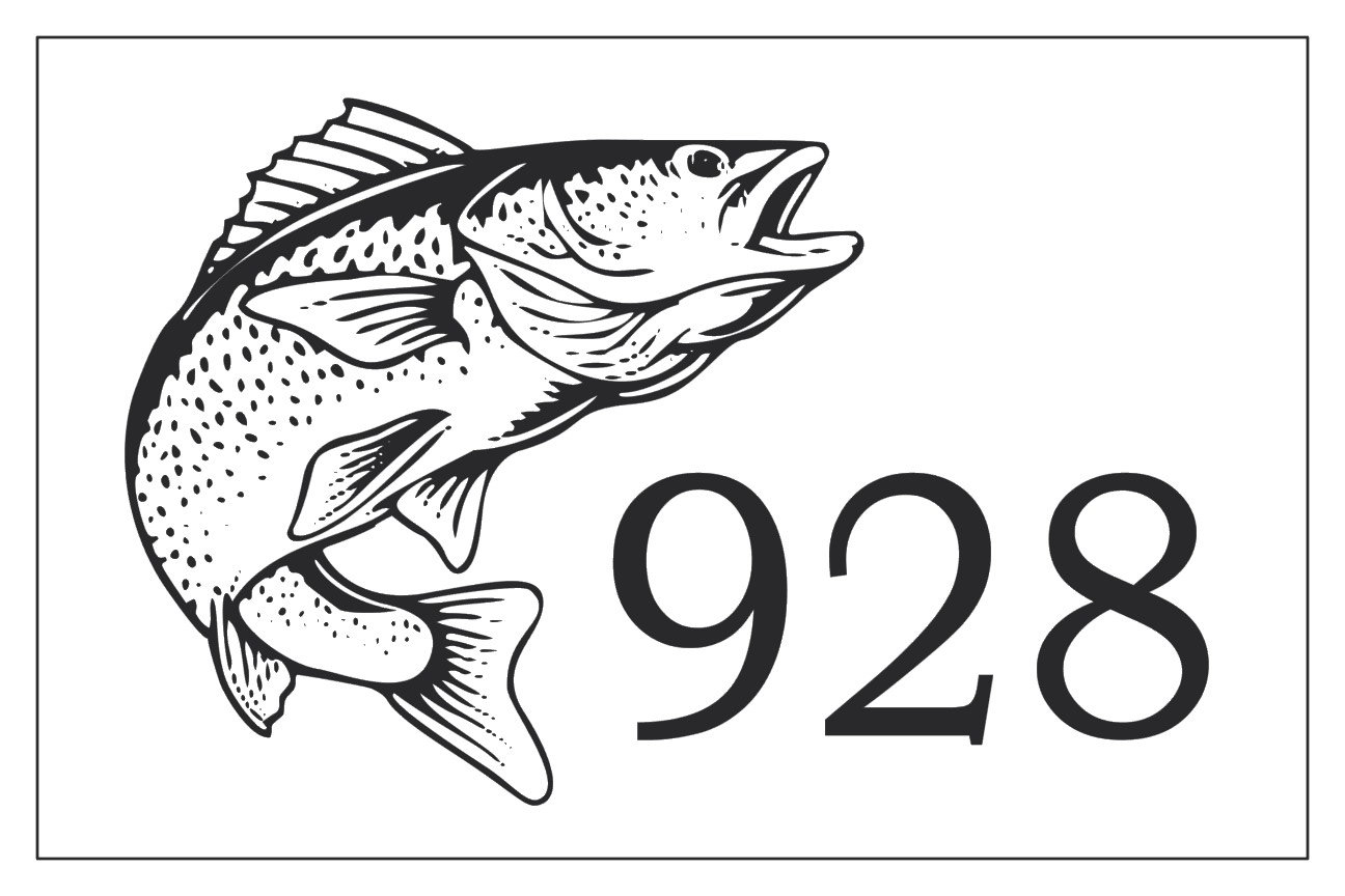 SVG, Fishing House Sign, Numbers, Name, CNC - Etsy