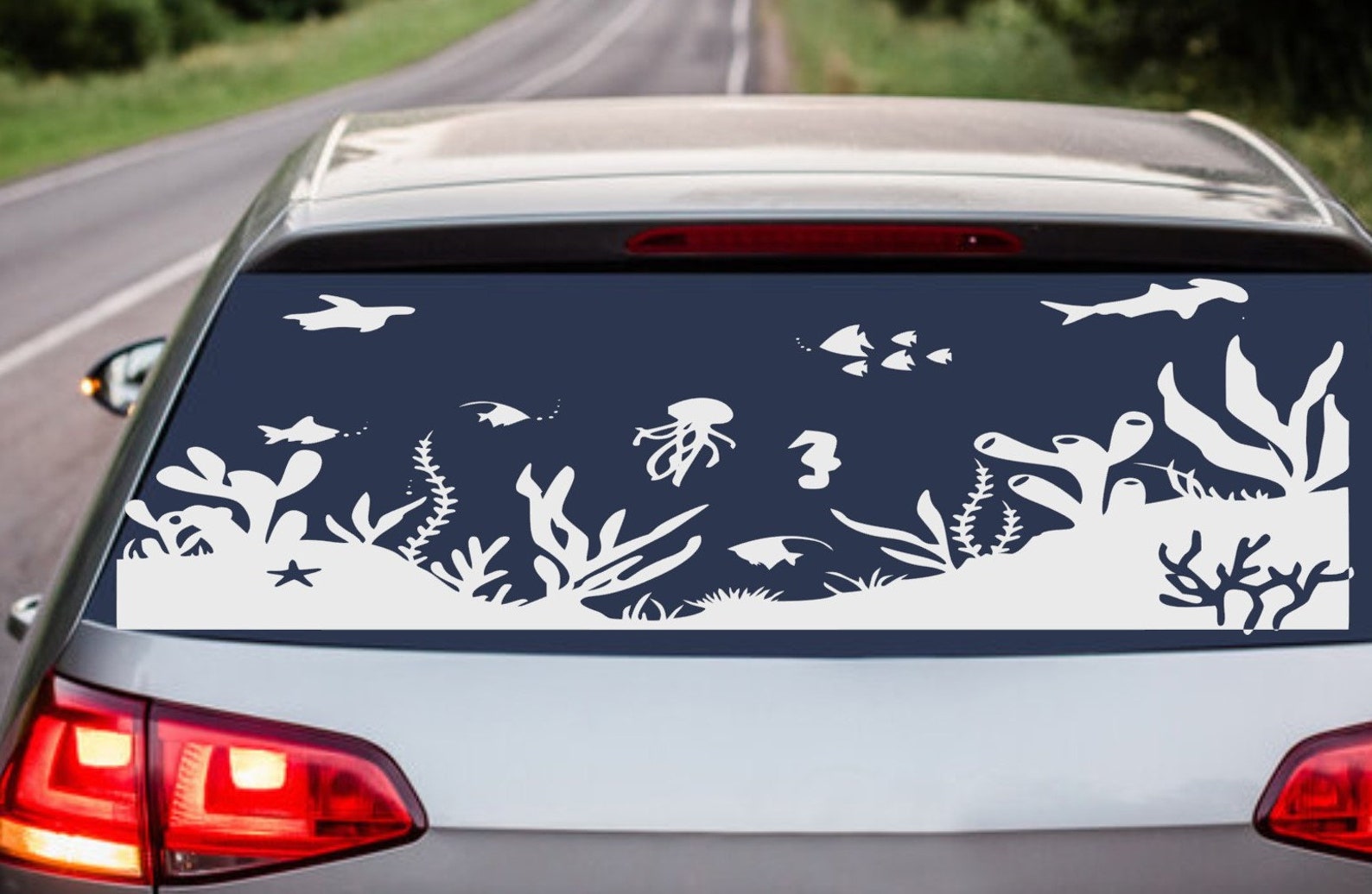 Under the Sea. SVG File, Digital. Adjustable, Window, Car, Truck Decal ...