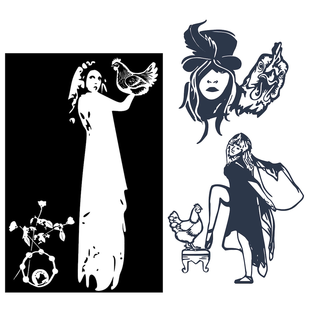 Stevie Nicks, Crazy Chicken Lady, SVG, Cut File - Etsy