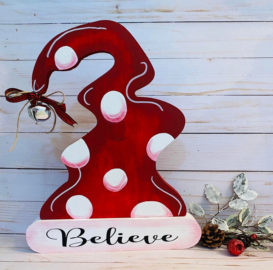 Believe Santa Hat Svg. Digital File, Christmas Decoration. - Etsy