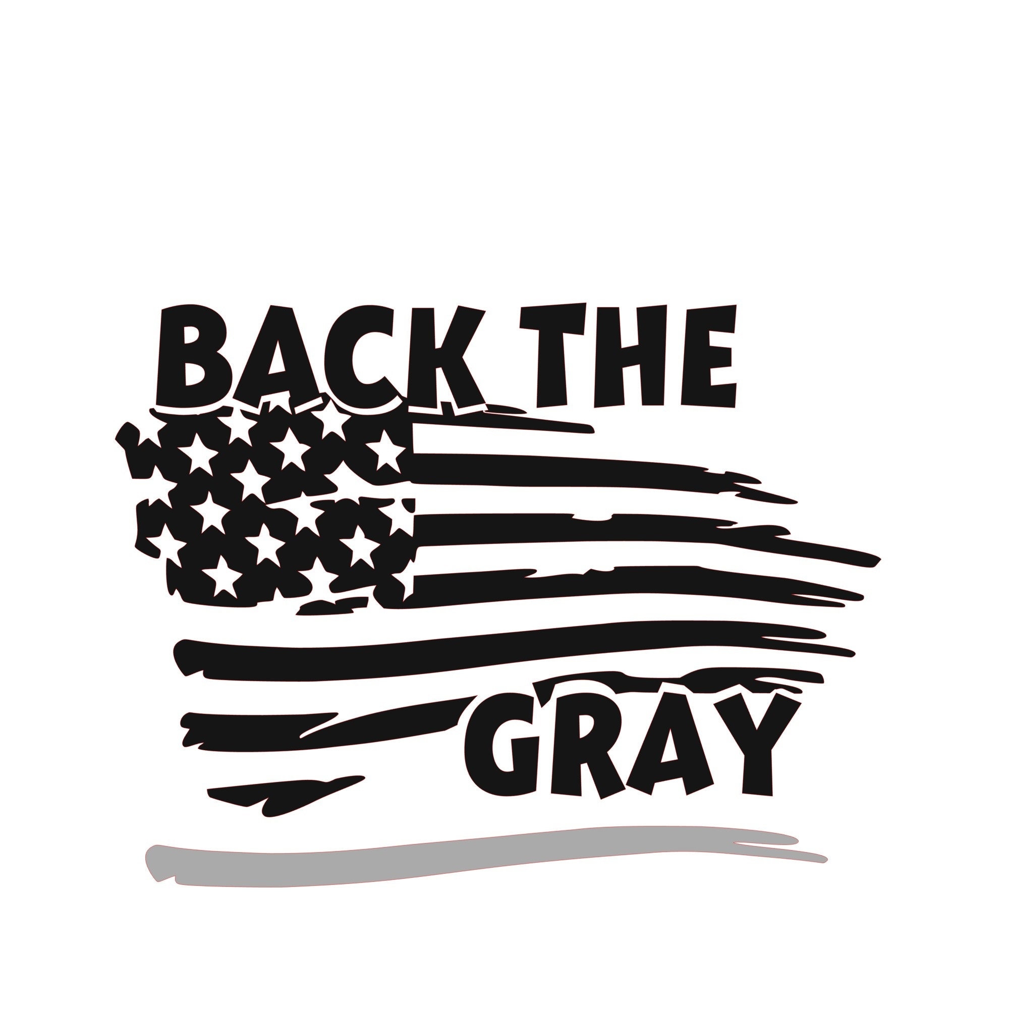 Back the Gray Svg - Etsy