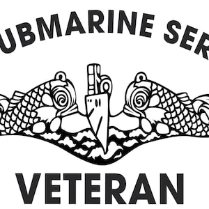 SVG File - US Submarine Service Veteran, T-shirt, Decal, HTV, Vinyl ...