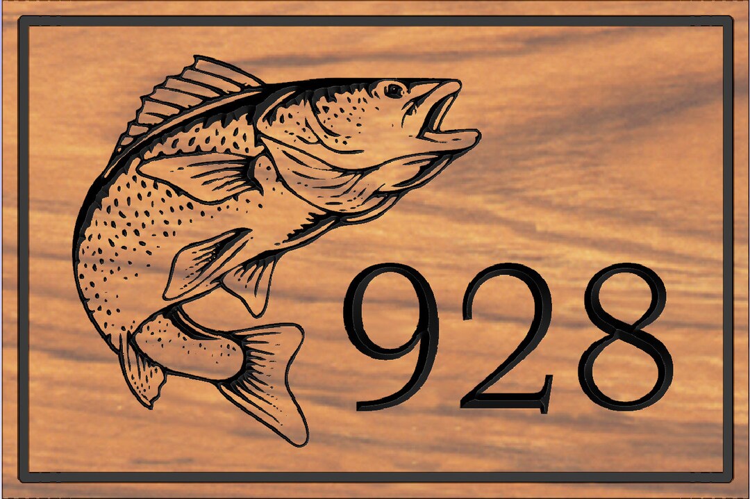 SVG, Fishing House Sign, Numbers, Name, CNC - Etsy