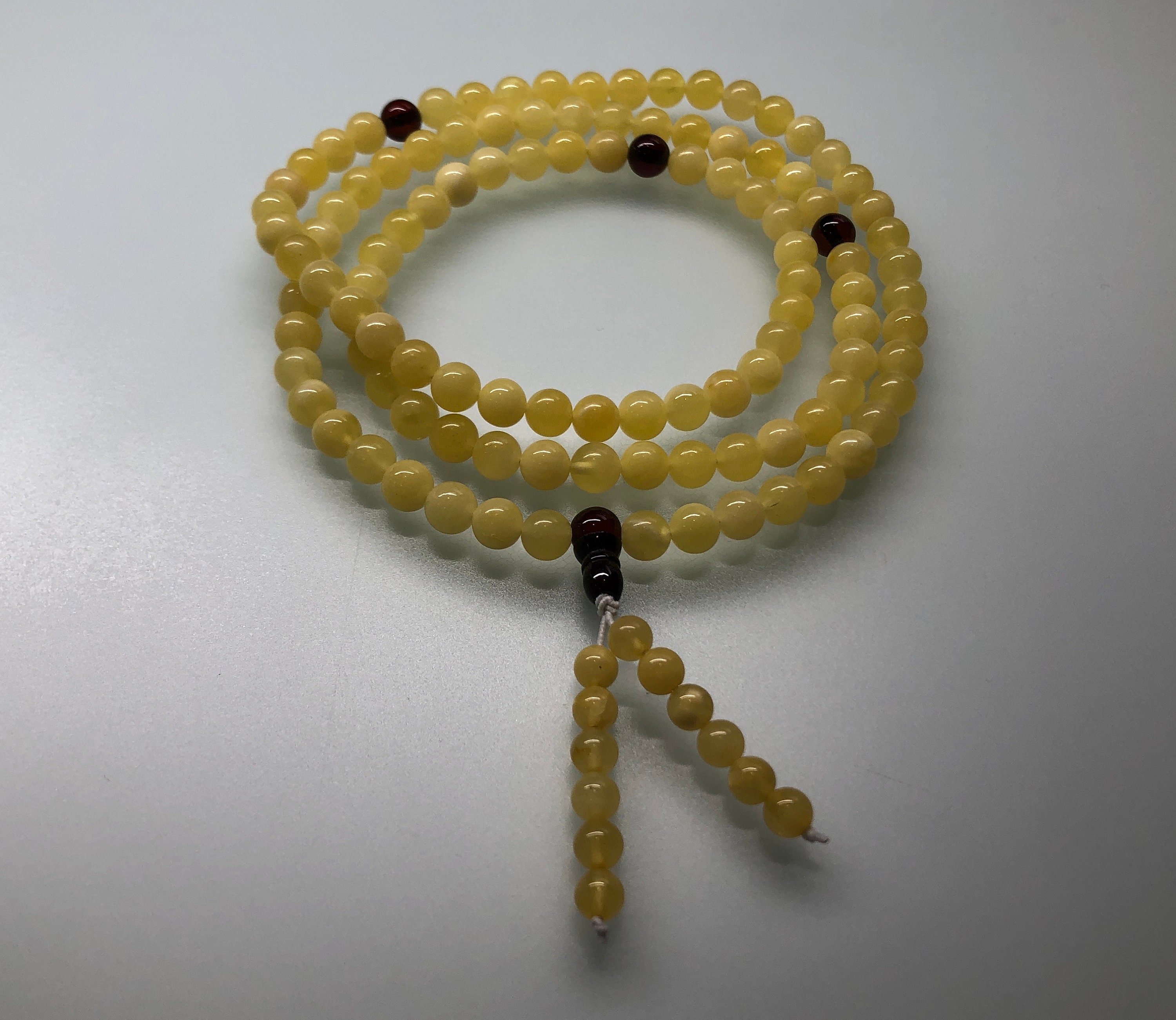 Yellow 108 Baltic Amber Mala for Meditation Size Ø6 Mm - Etsy UK