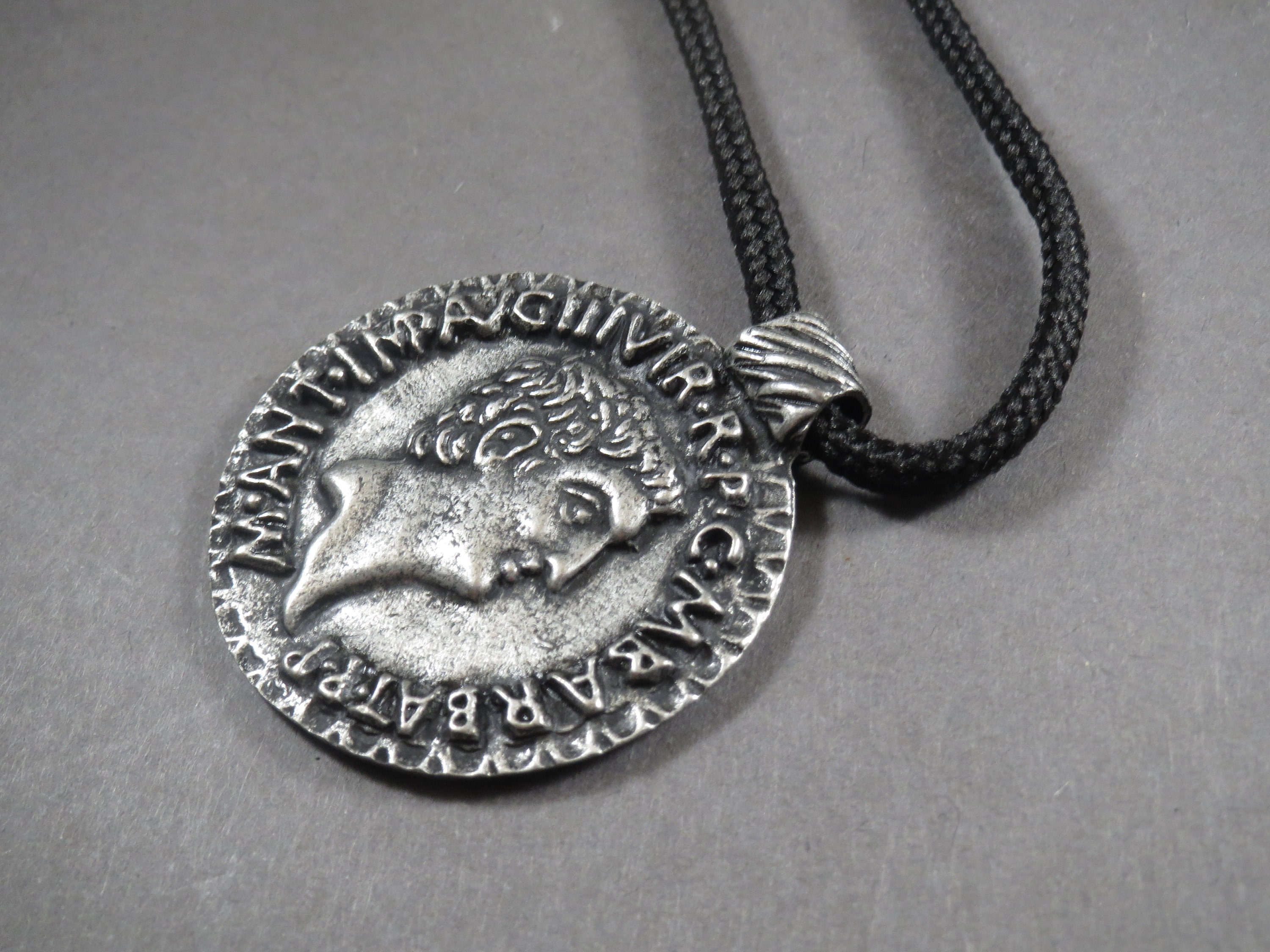 Ancient Roman Mark Antony Pendant NecklaceSymbolExquisite | Etsy