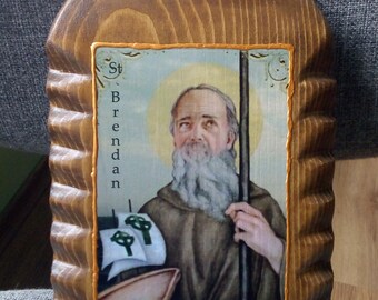 Saint Brendan Icon | Etsy