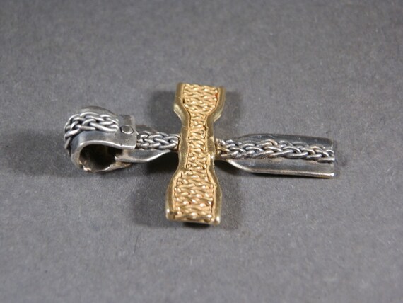 Ancient Viking Norse Gold Silver Runic Cross Amulet P… - Gem