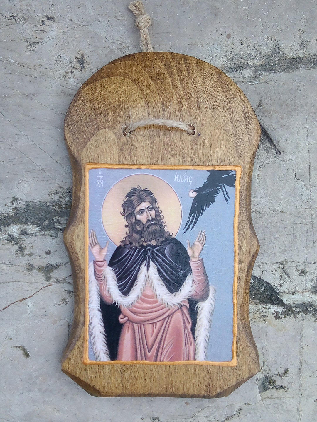 Saint Elijah elias Christian Religion Hand Carving Wooden - Etsy