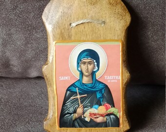 Tabitha Wooden Icon | Etsy