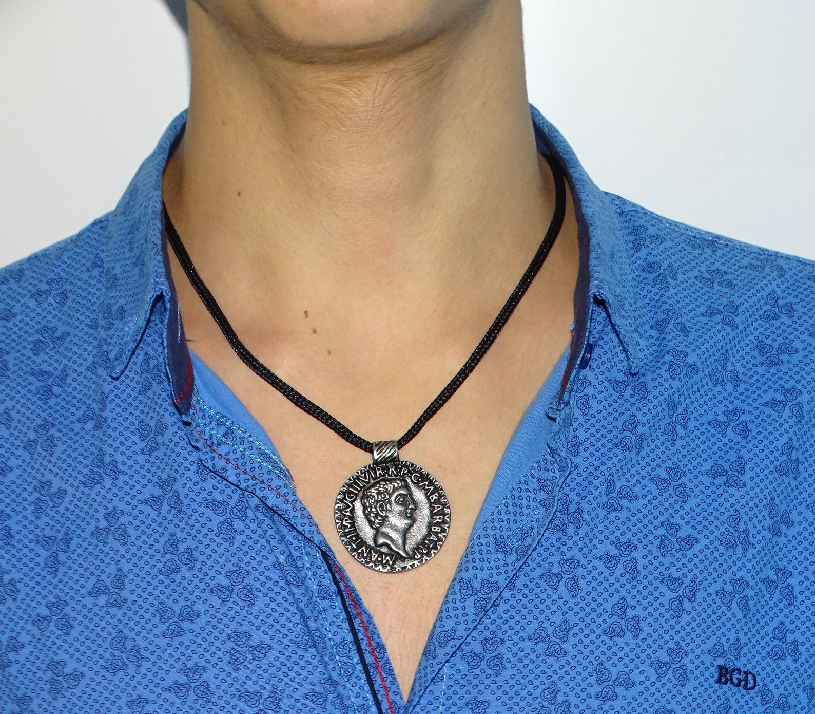 Ancient Roman Mark Antony Pendant NecklaceSymbolExquisite | Etsy