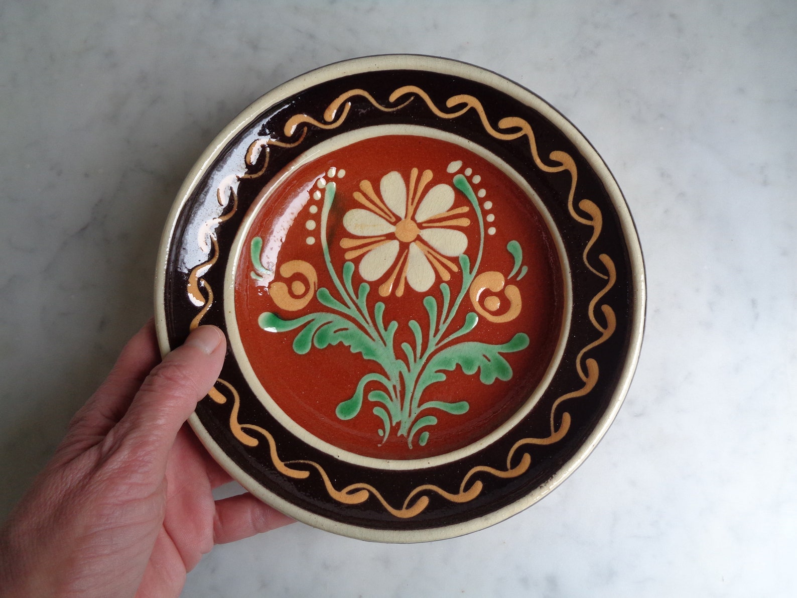 Alsace Pottery Siegfried Soufflenheim, Wall Plate, Handmade, Made in ...