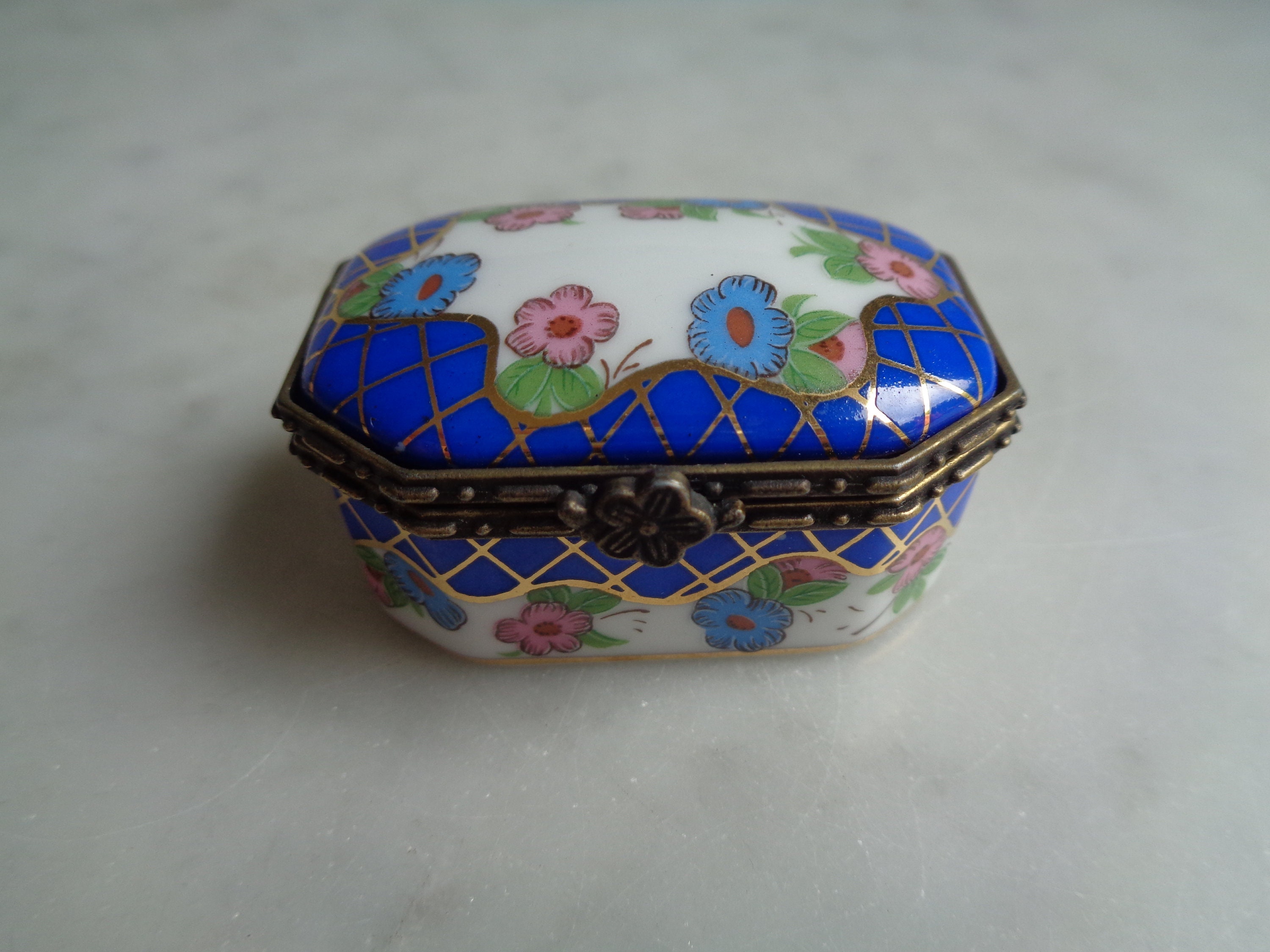 Porcelain Box Collection Miniature Jewelry Box in the Style - Etsy