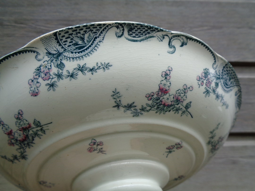 Adorable Longwy Shower Foot Dish From the End of the 19th - Etsy