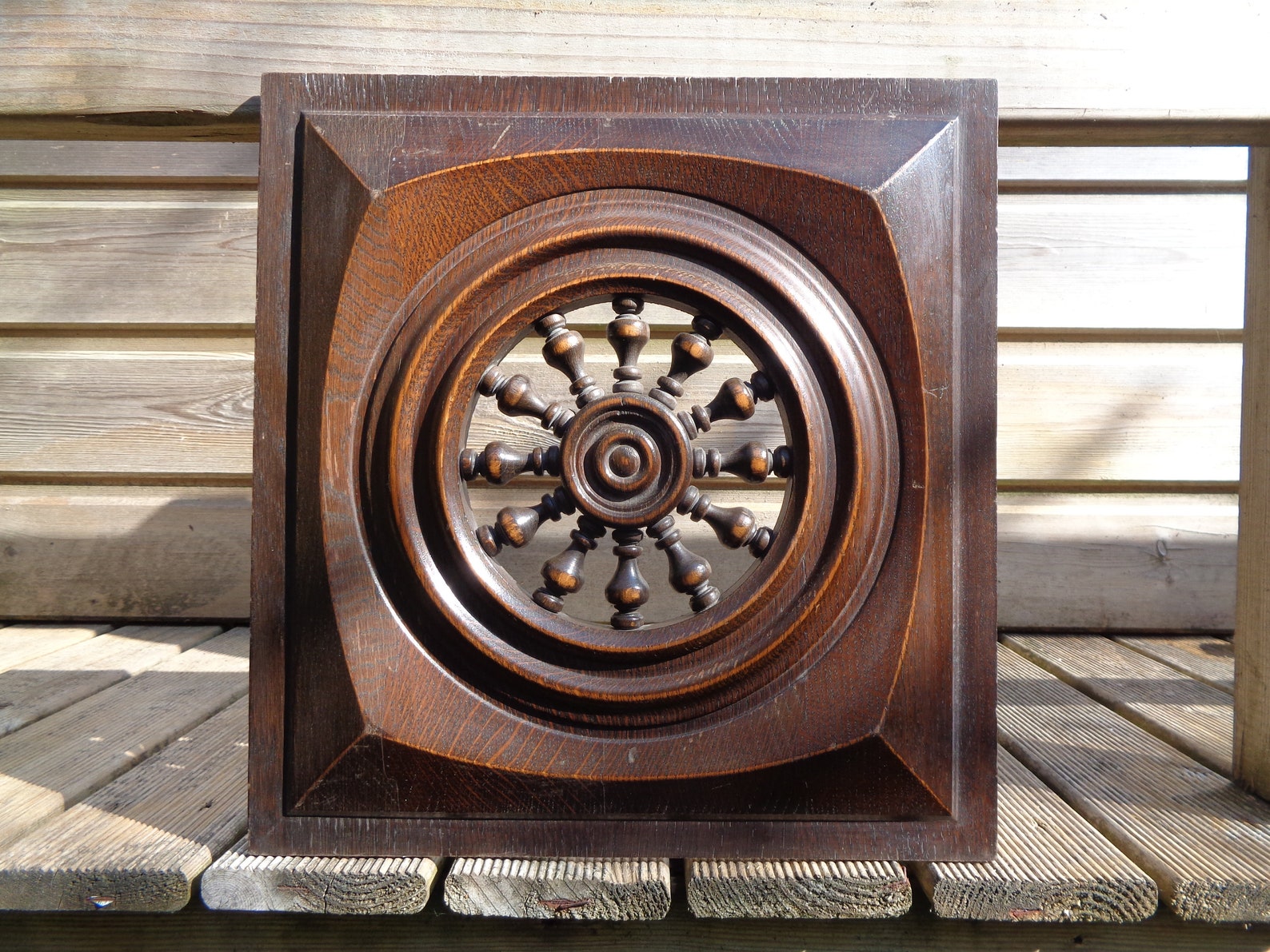 Antique Breton Carved Wooden Panel With Spinning Wheel | Etsy
