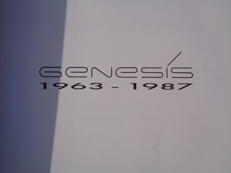 Genesis, History of the Group From 1963 to 1987, Book, Albin Michel ...