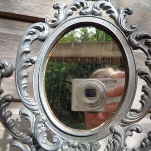 Small Psyche Metal Standing Mirror Table Mirror Baroque - Etsy