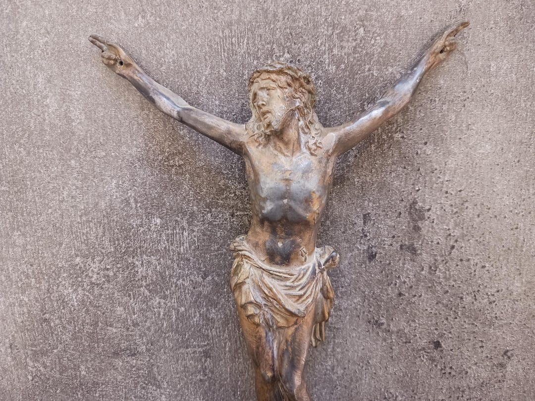 Body of Christ, Without His Cross, in Old Metal, Religious Article ...