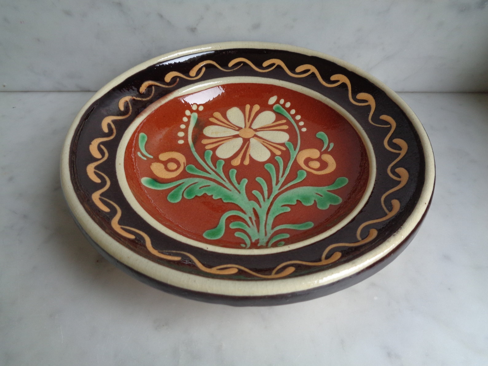 Alsace Pottery Siegfried Soufflenheim, Wall Plate, Handmade, Made in ...