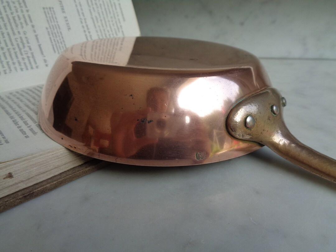 Tinned Copper Pan With Brass Handle, Gico, Professional Quality ...