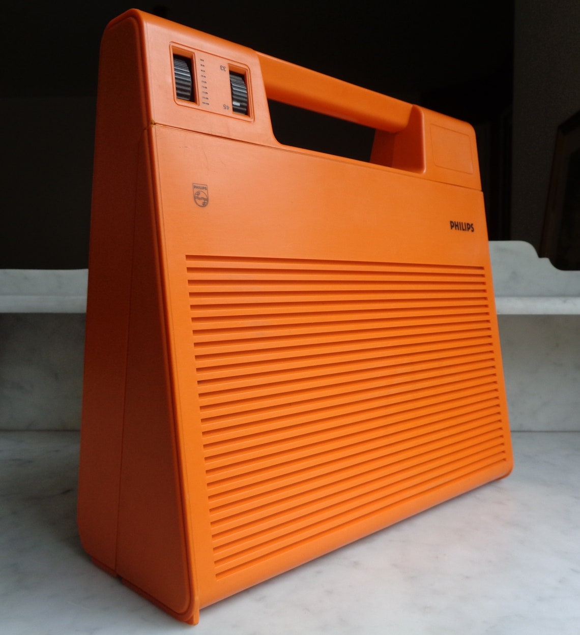 électrophone vintage Philips 180 orange pop des années 1970 | Etsy